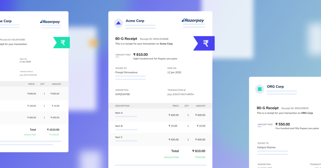 Introducing Automated Receipts On Razorpay Payment Pages
