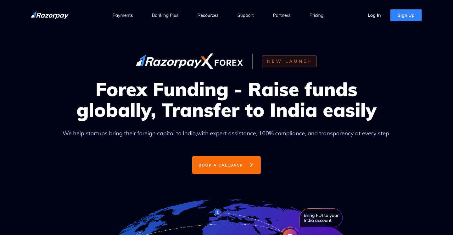 Forex for Startups - Forex Funding - RazorpayX
