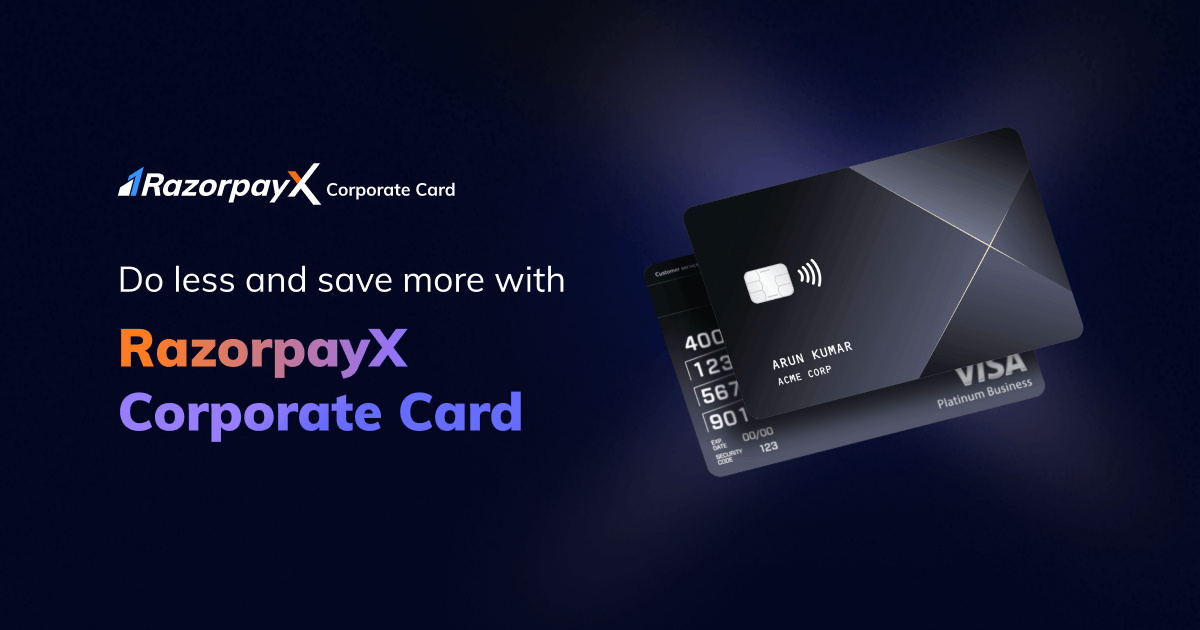 RazorpayX Corporate Card - Business Credit Cards for startups and ...