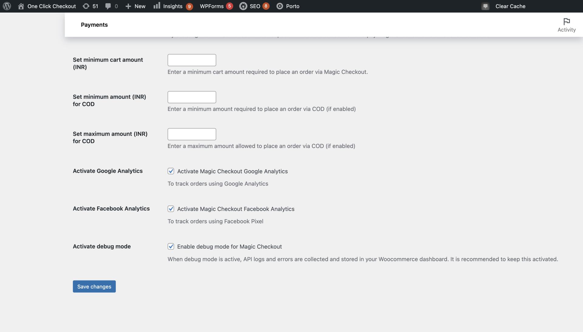 Configuration Options | Razorpay Docs