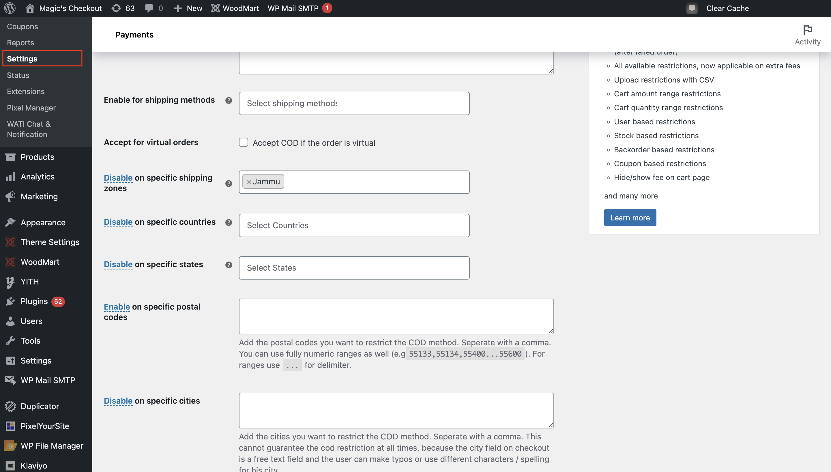 Configuration Options | Razorpay Docs