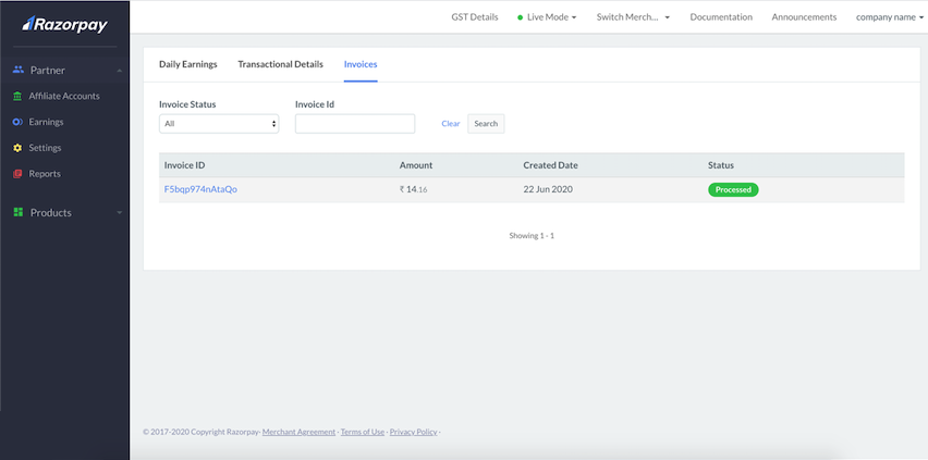 Commission Settlement Process | Razorpay Docs