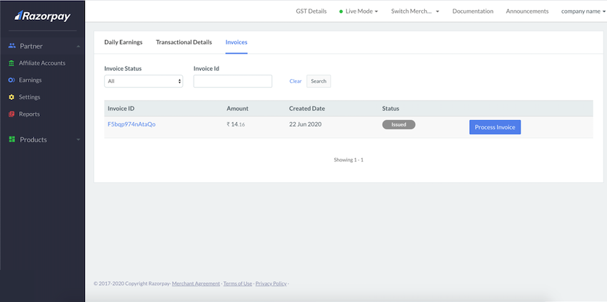 Commission Settlement Process | Razorpay Docs