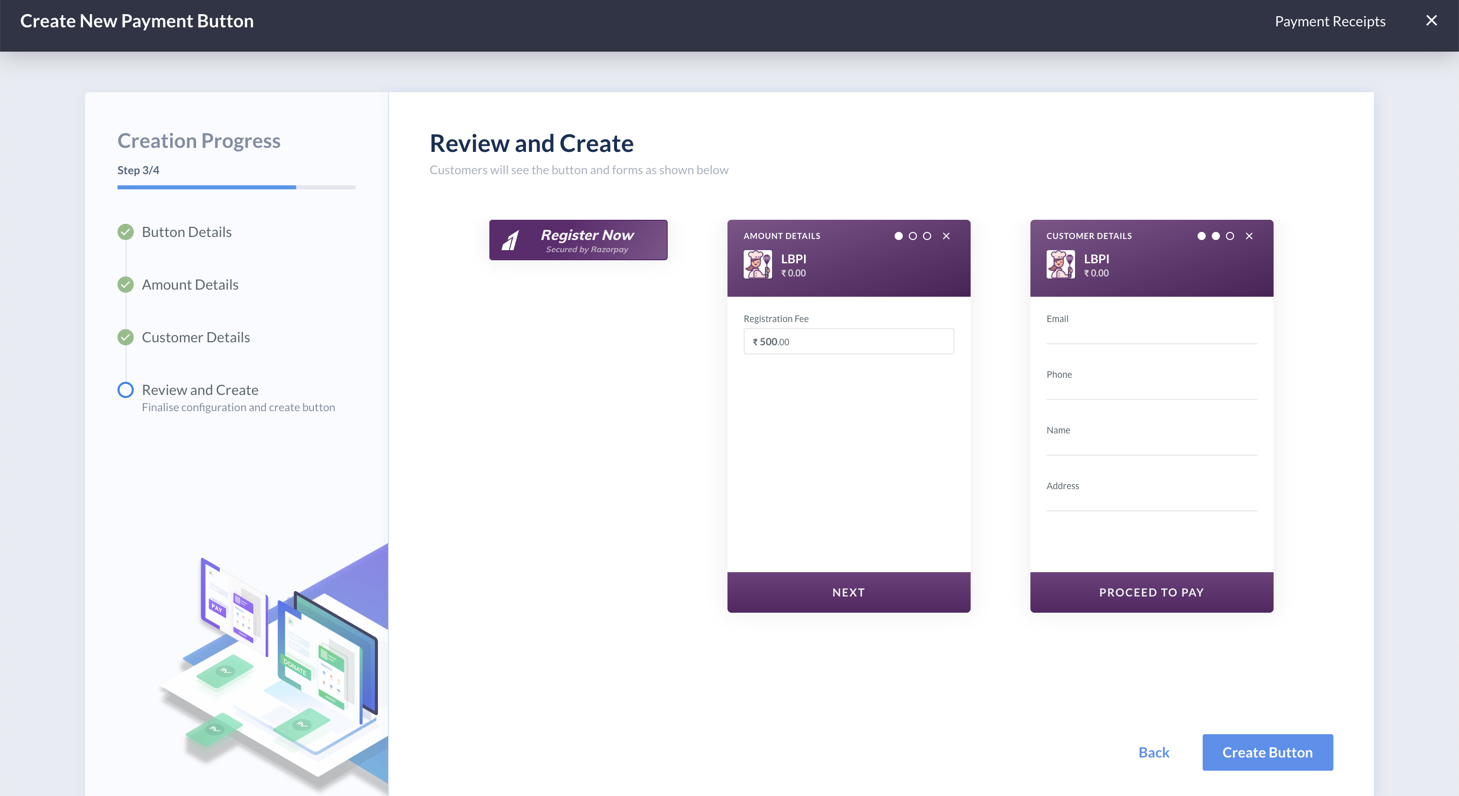 Custom Button | Razorpay Docs