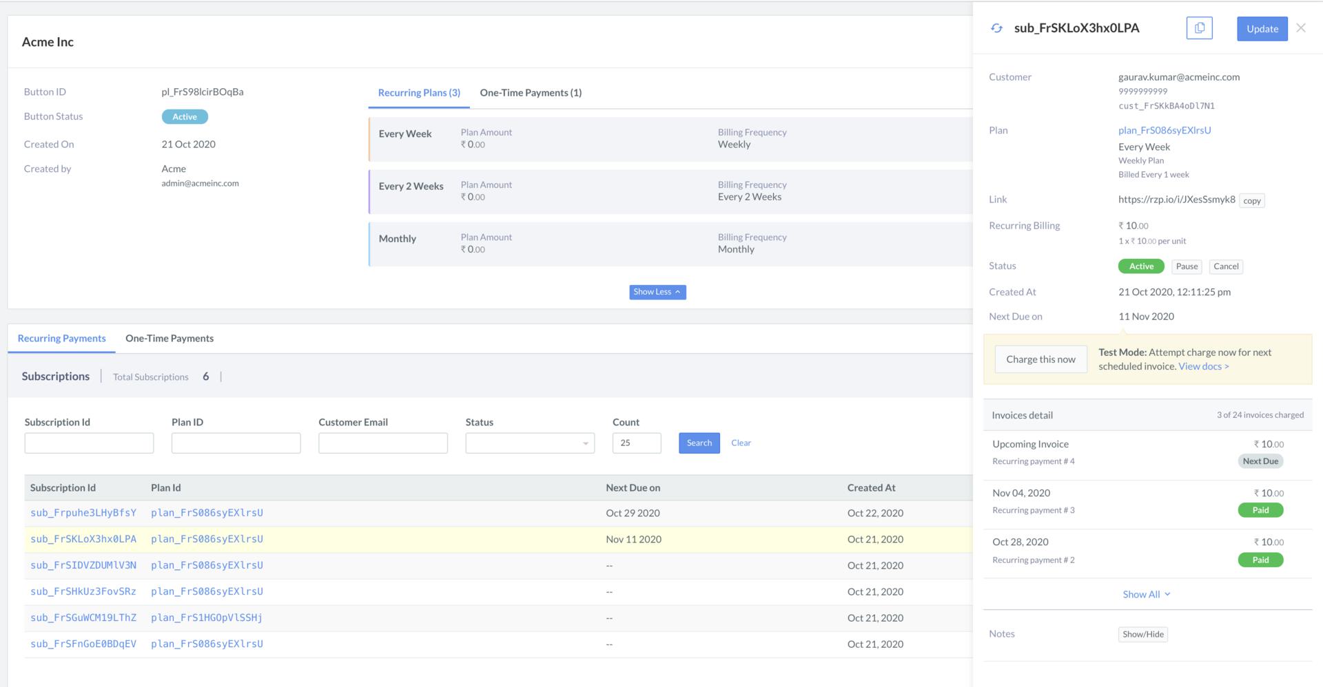 View Details and Download Report | Razorpay Docs