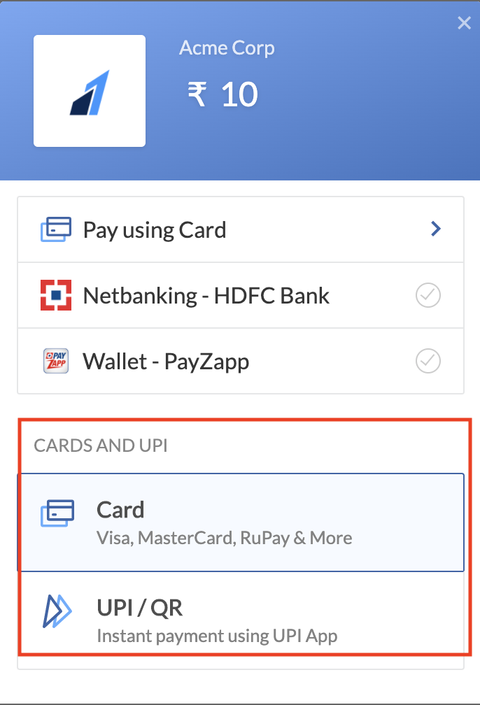 Understand the Configuration | Razorpay Docs