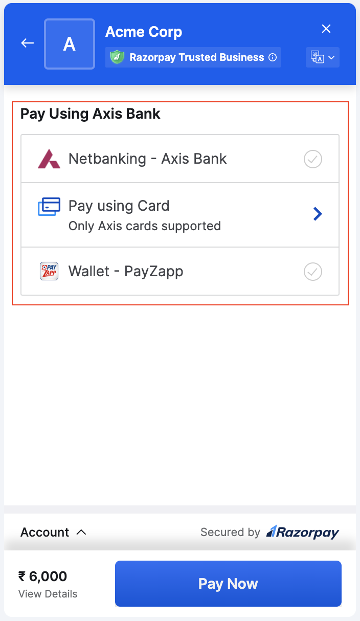 Sample Codes | Razorpay Docs