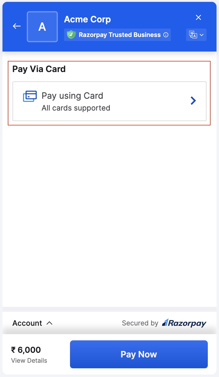 Sample Codes | Razorpay Docs