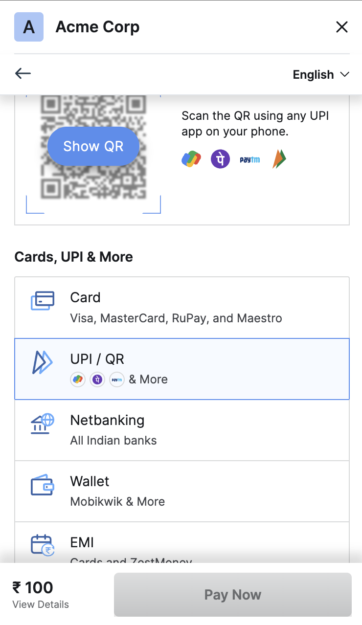 Saved VPA | Razorpay Docs