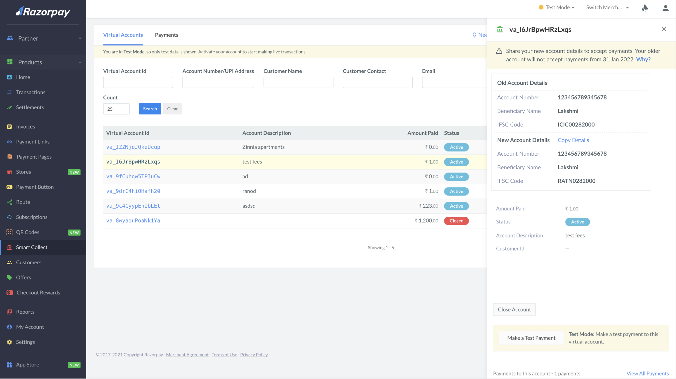 Account Migration - New PA/PG Guidelines | Razorpay Docs