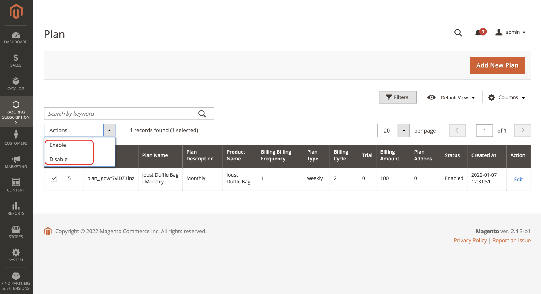 Razorpay Subscriptions Plugin for Magento | Razorpay Docs